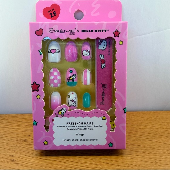 Hello Kitty | Makeup | Hello Kitty Pink Presson Nails Set | Poshmark